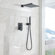 VAMOP Rainfall Shower Faucet Set with High Pressure 10 inch Shower Head Hand Held Square Shower ...